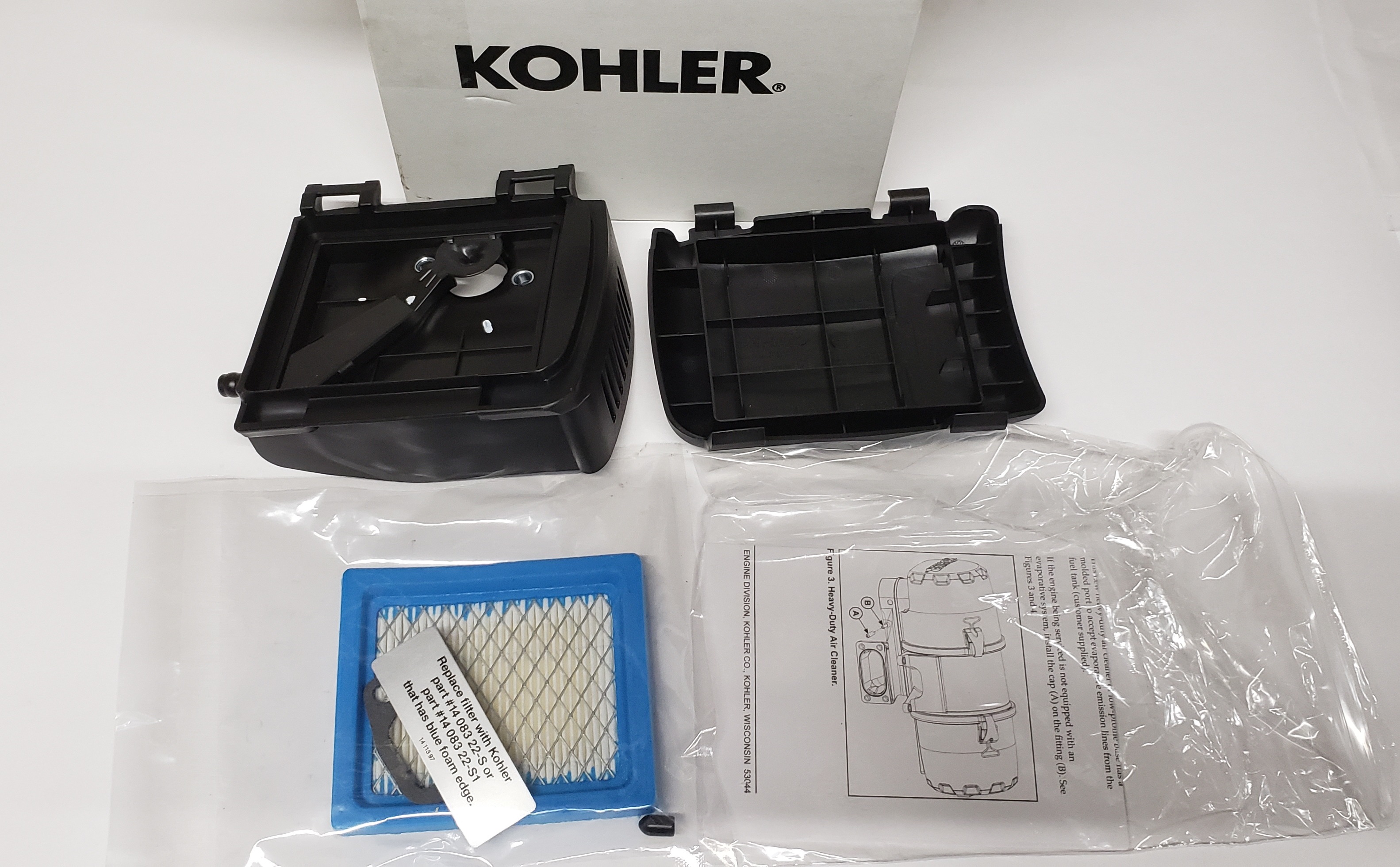 Kohler 14 743 03 Air Cleaner Kit (replace full unit for 14 096 119-S ...